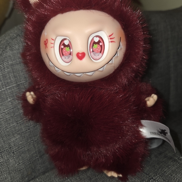 Toys | Plush Red Furry Monster Toy Lafufulabubu | Poshmark